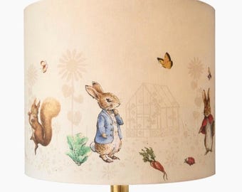 Beatrix Potter Lamp Peter Rabbit Lampshade Nursery Lampshade Baby ...