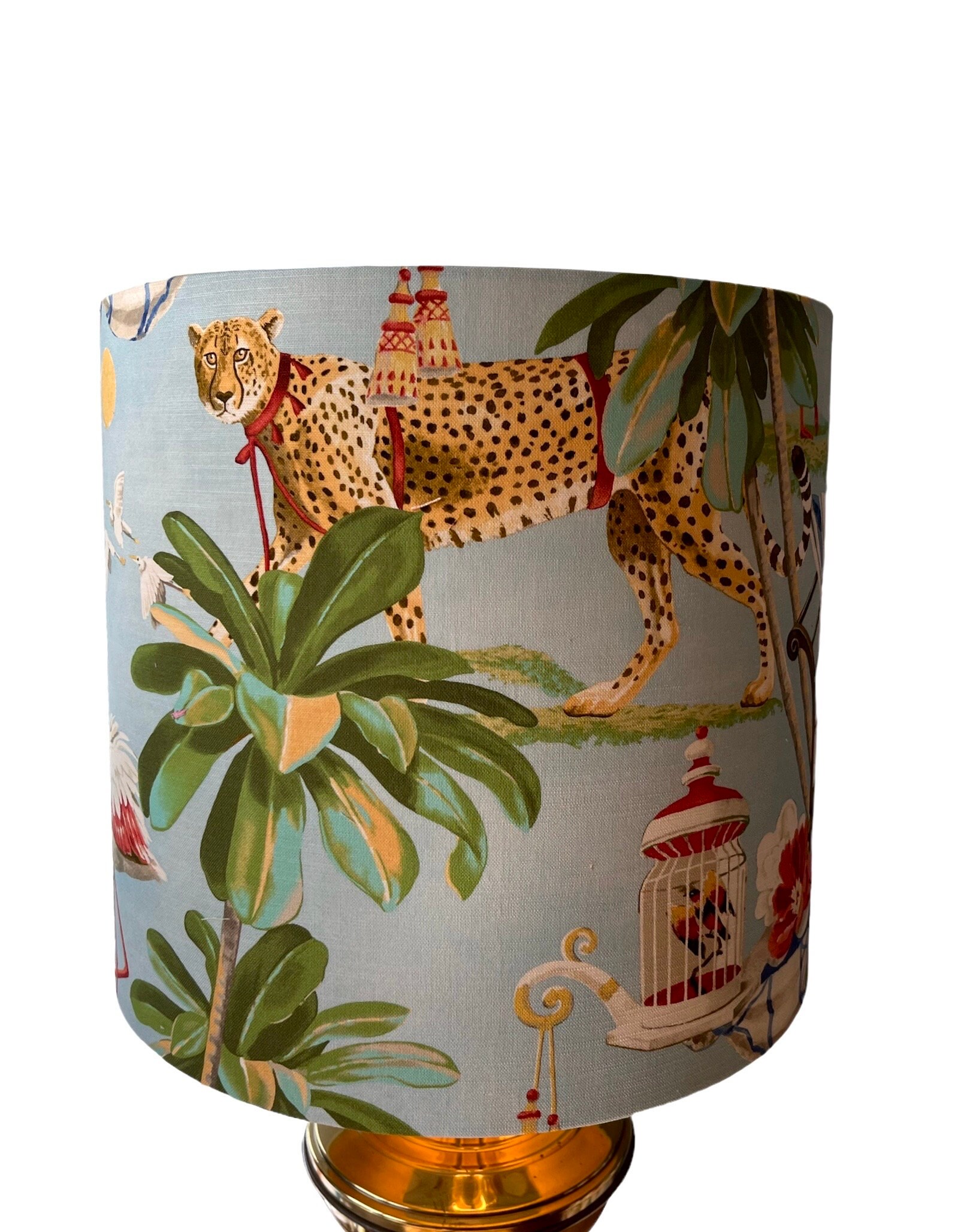Lampshade Drum Lampshade Cheetah Lamp Shade Unique Lampshade Hand Made ...