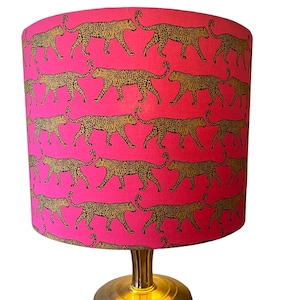 Lampshade Drum Lampshade Leopard Lamp Shade Unique Lampshade Hand Made ...
