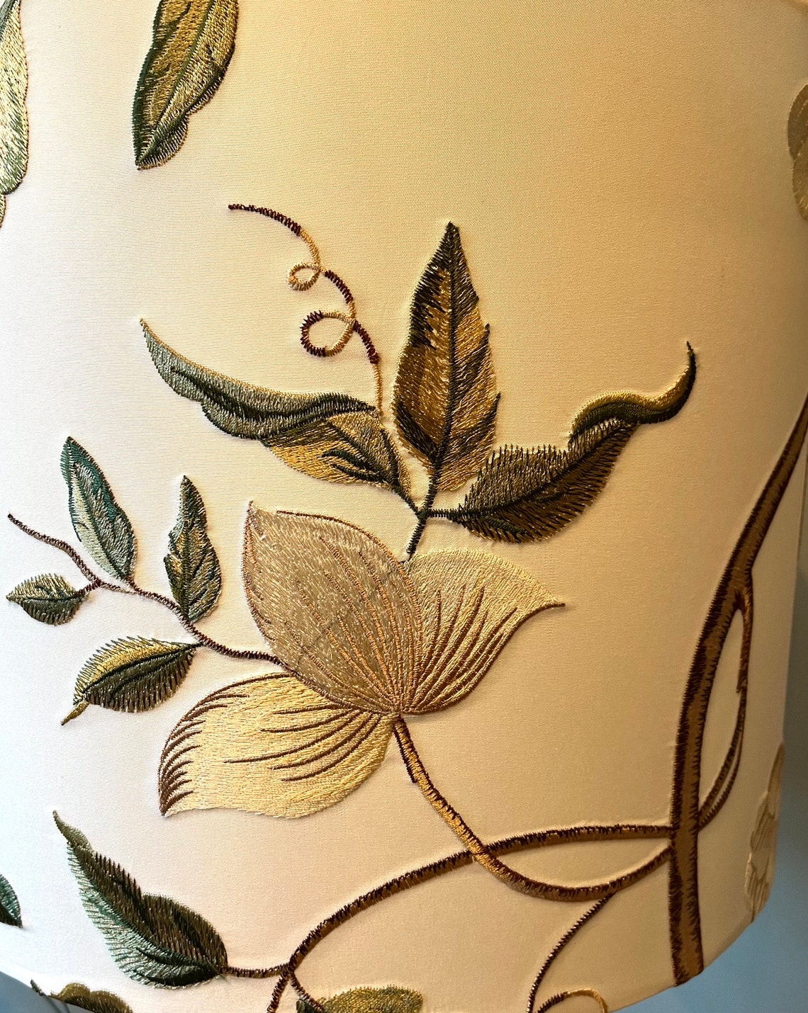 Lamp Shade Floral Lampshade Lamp Shade Unique Lampshade Neutral ...