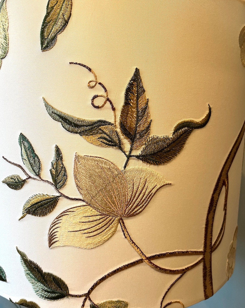 Lamp Shade Floral Lampshade Lamp Shade Unique Lampshade Neutral ...