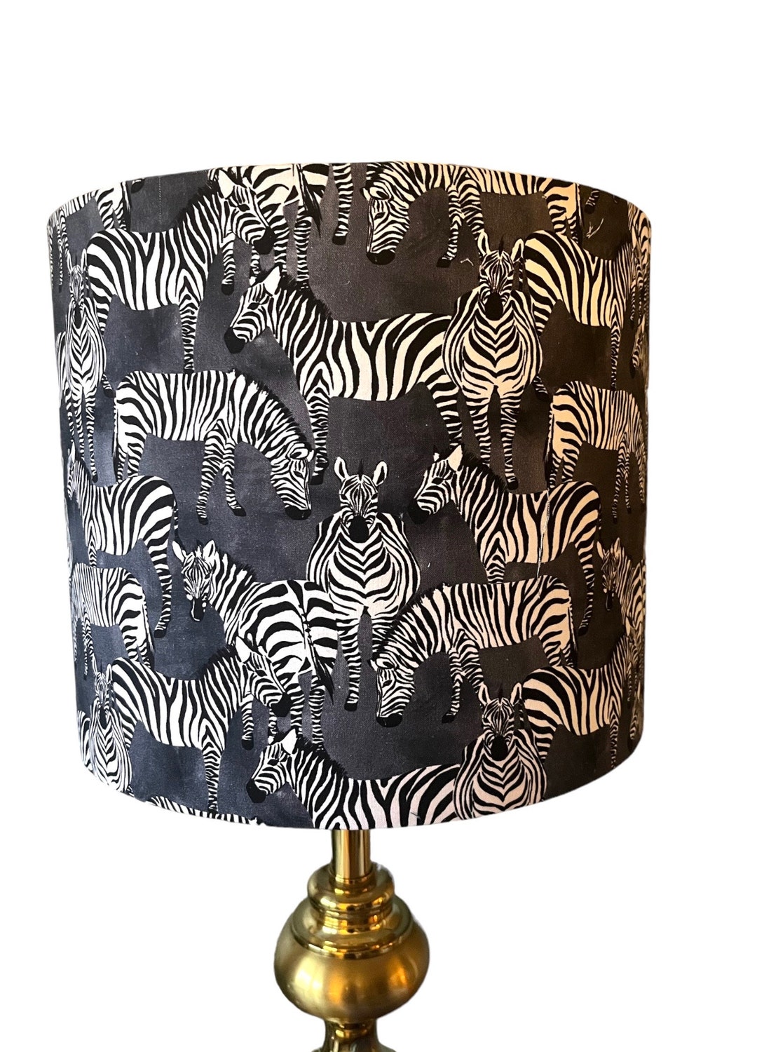 Lampshade Drum Lampshade Zebra Lamp Shade Unique Lampshade Hand Made ...