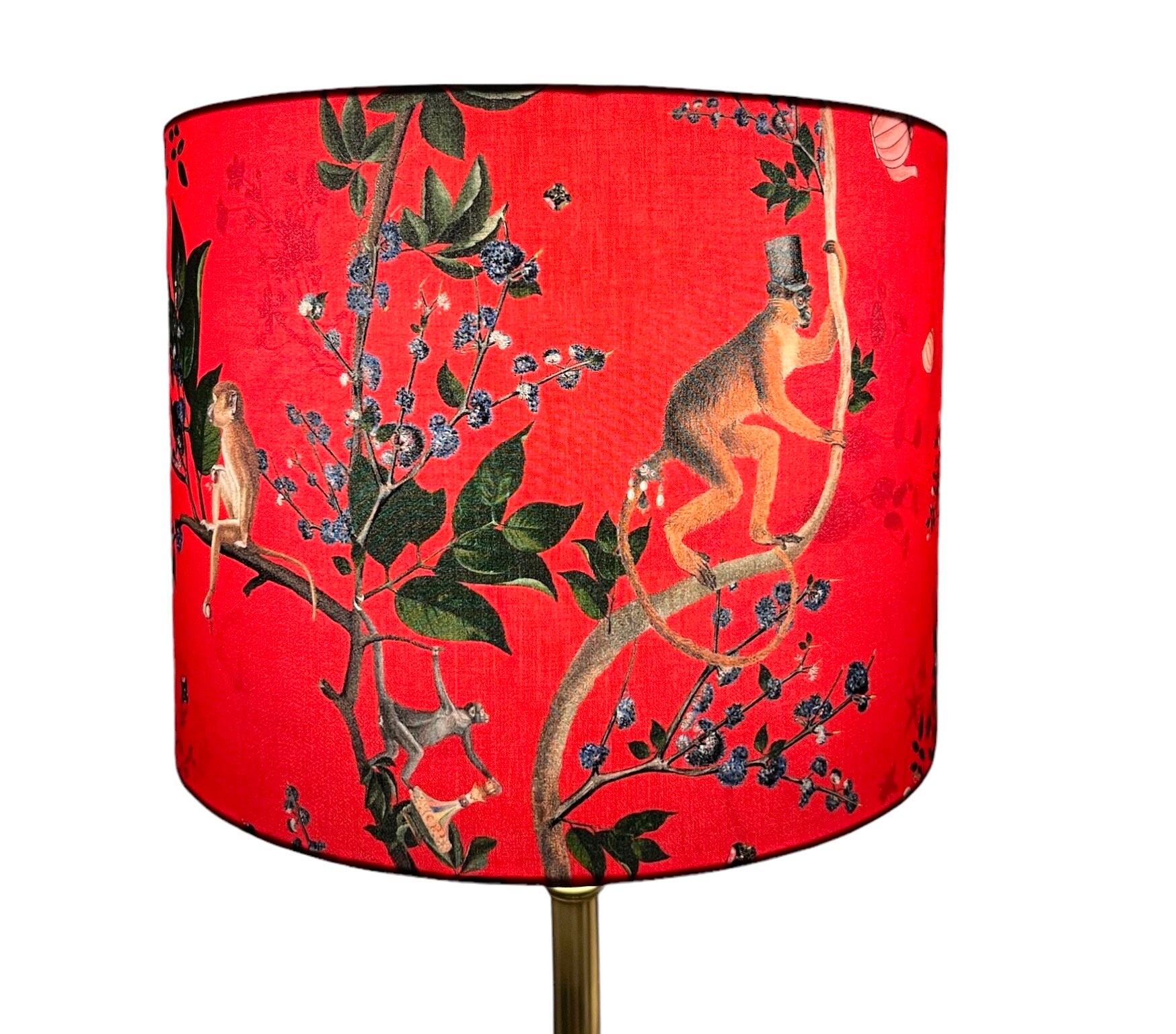 Lampshade Drum Lampshade Monkey Lamp Shade Unique Lampshade Hand Made ...