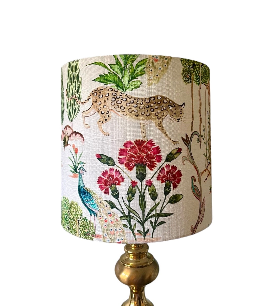 Lampshade Drum Lampshade Leopard Lamp Shade Unique Lampshade Hand Made ...