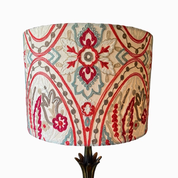 Embroidered Lampshade - Etsy