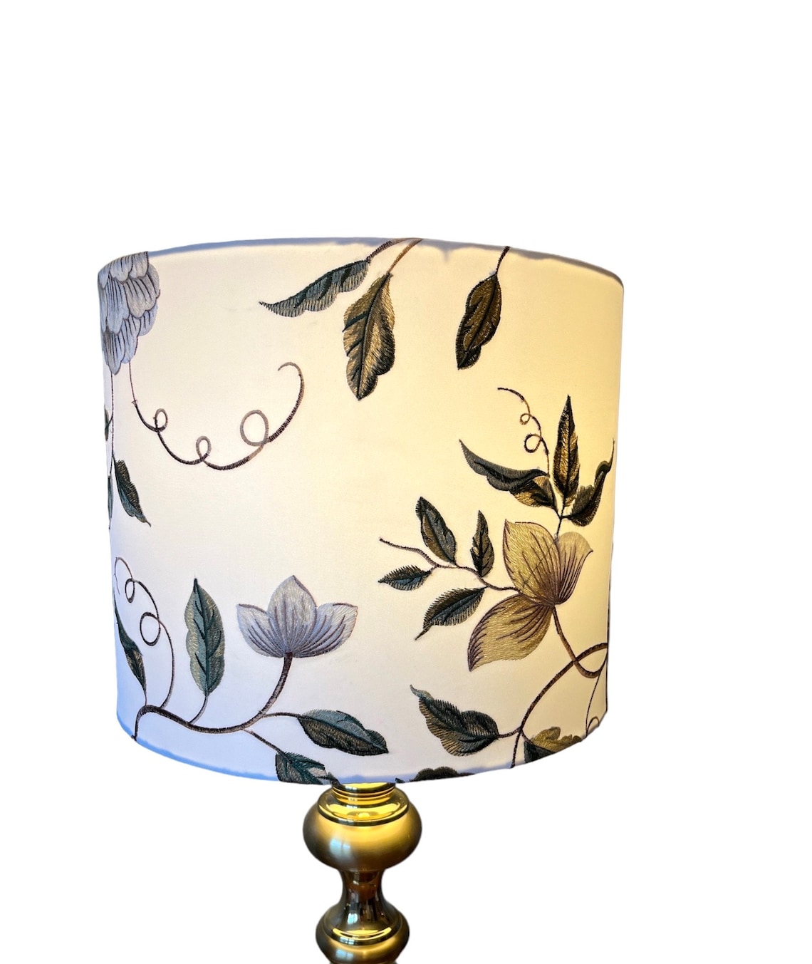 Lamp Shade Floral Lampshade Lamp Shade Unique Lampshade Neutral ...
