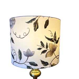 Lamp Shade Floral Lampshade Lamp Shade Unique Lampshade Neutral ...