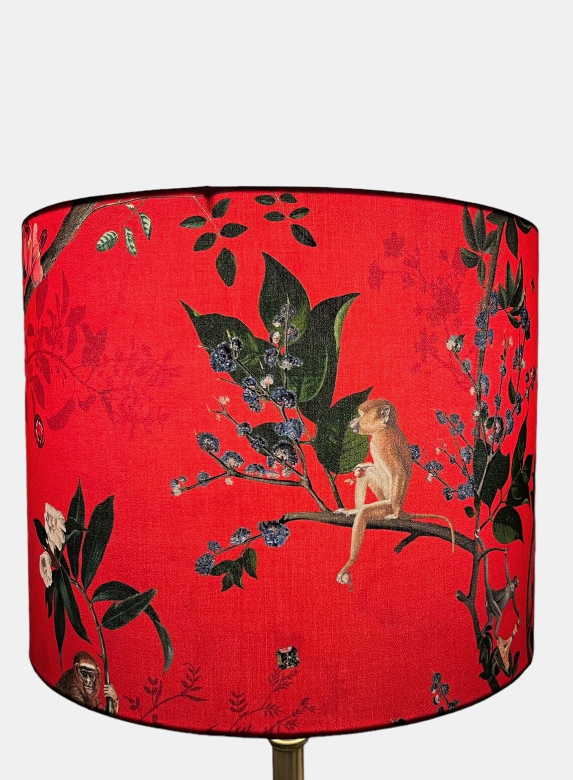 Lampshade Drum Lampshade Monkey Lamp Shade Unique Lampshade Hand Made ...