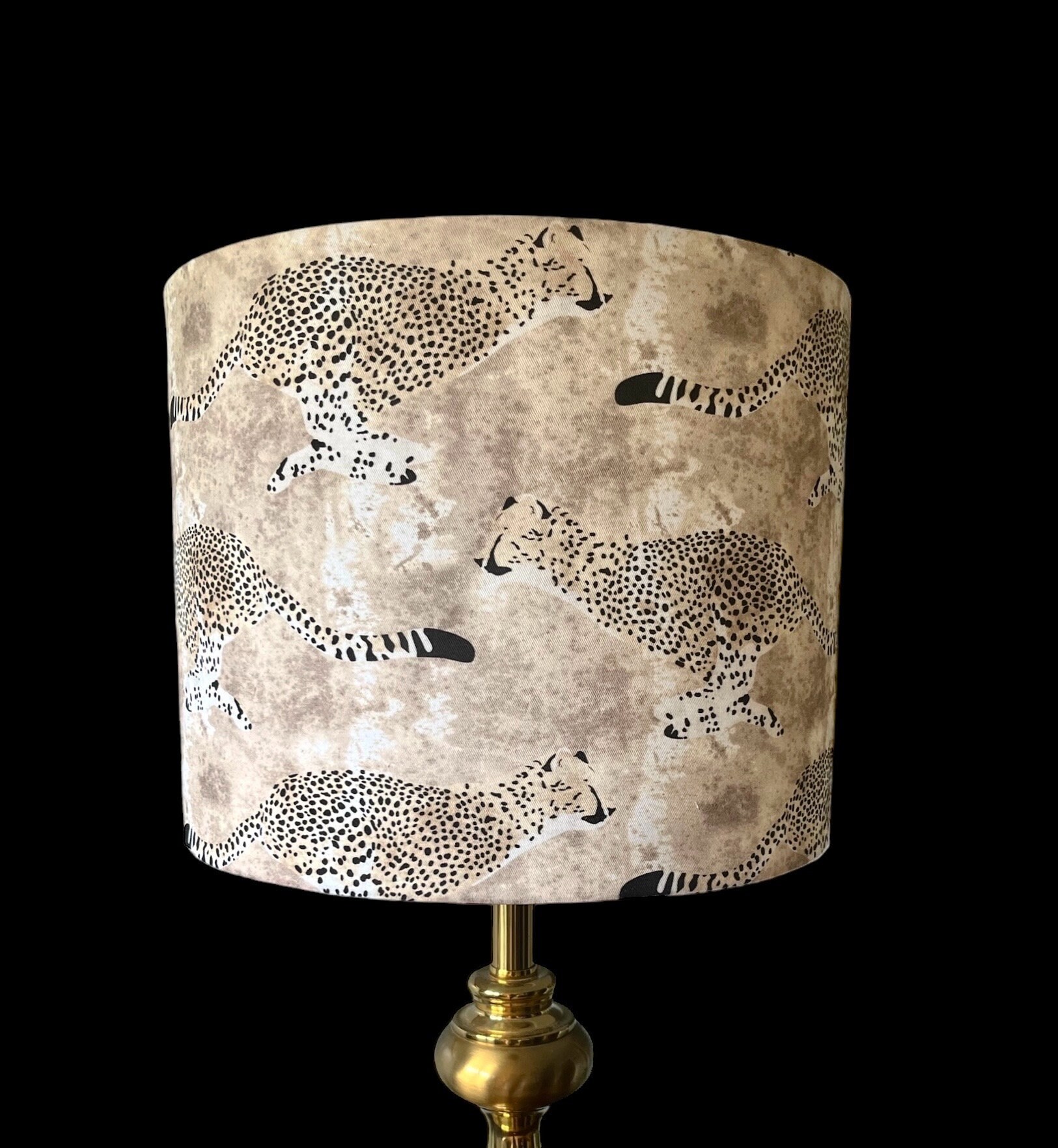 Lampshade Drum Lampshade Cheetah Lamp Shade Unique Lampshade Hand Made ...