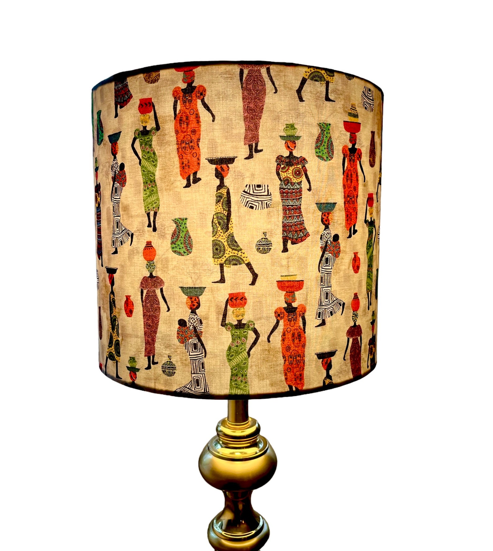 Lampshade Drum Lampshade African Lamp Shade Unique Lampshade Hand Made ...