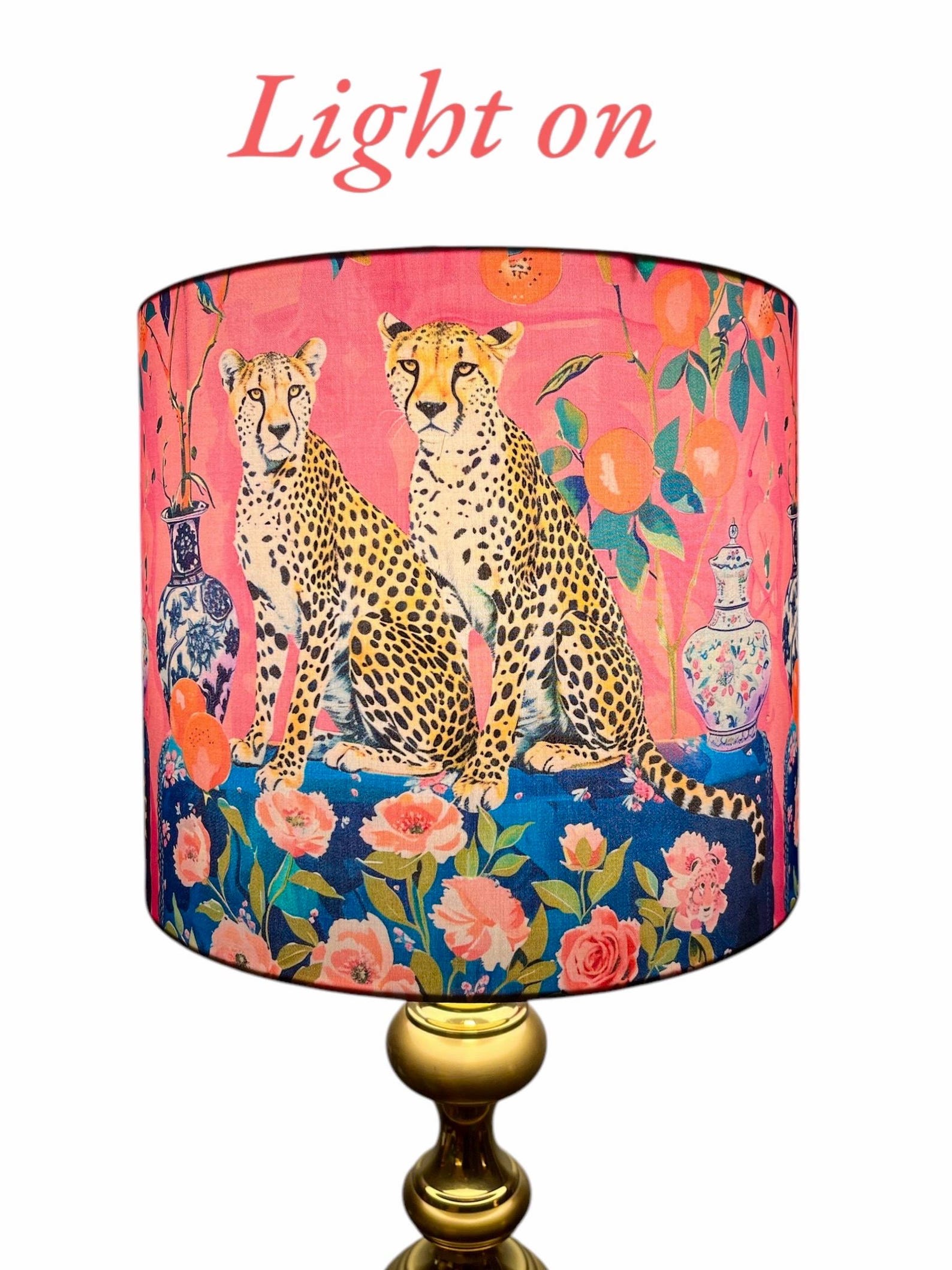 Lampshade Drum Lampshade Cheetah Lamp Shade Unique Lampshade Hand Made ...