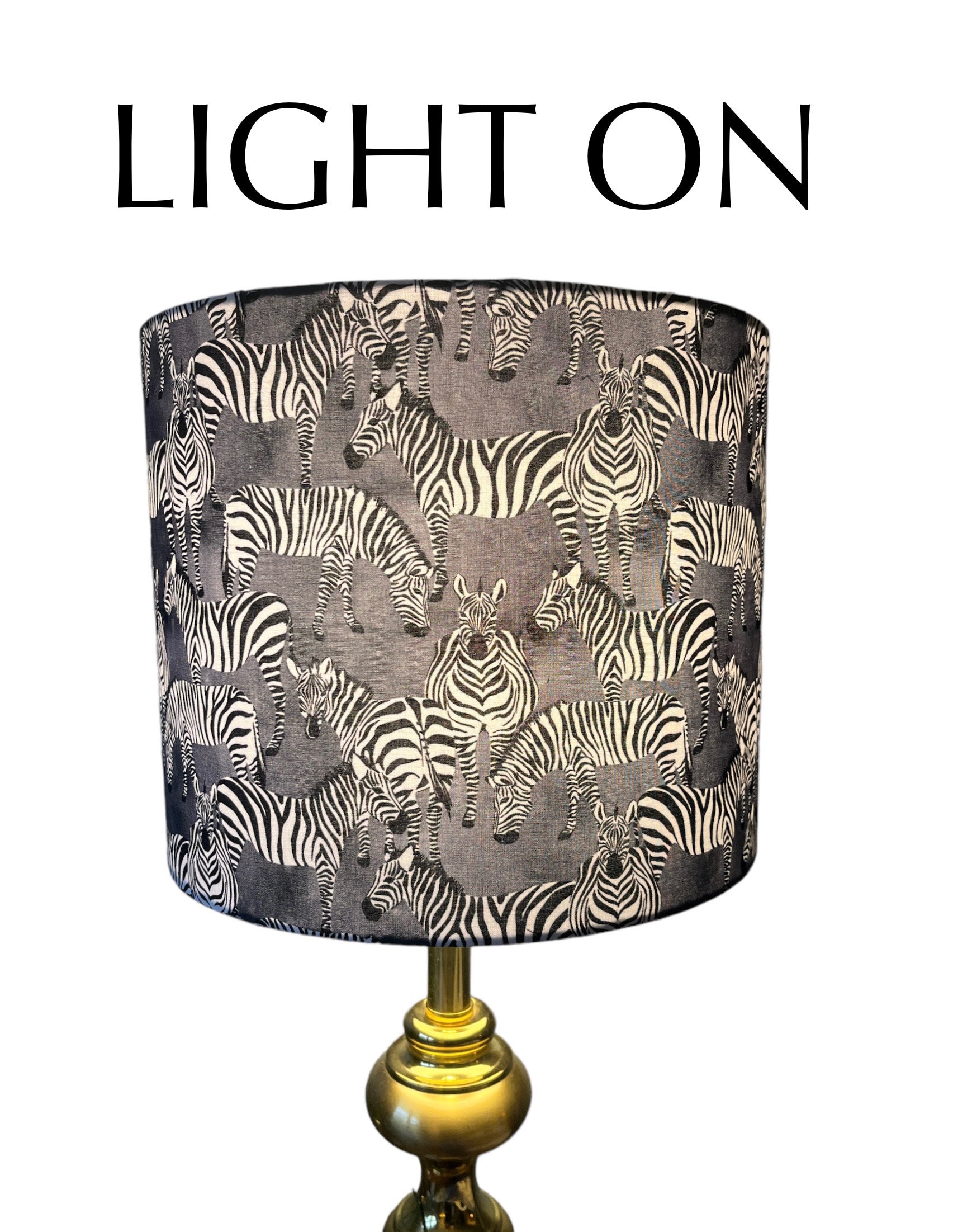 Lampshade Drum Lampshade Zebra Lamp Shade Unique Lampshade Hand Made ...