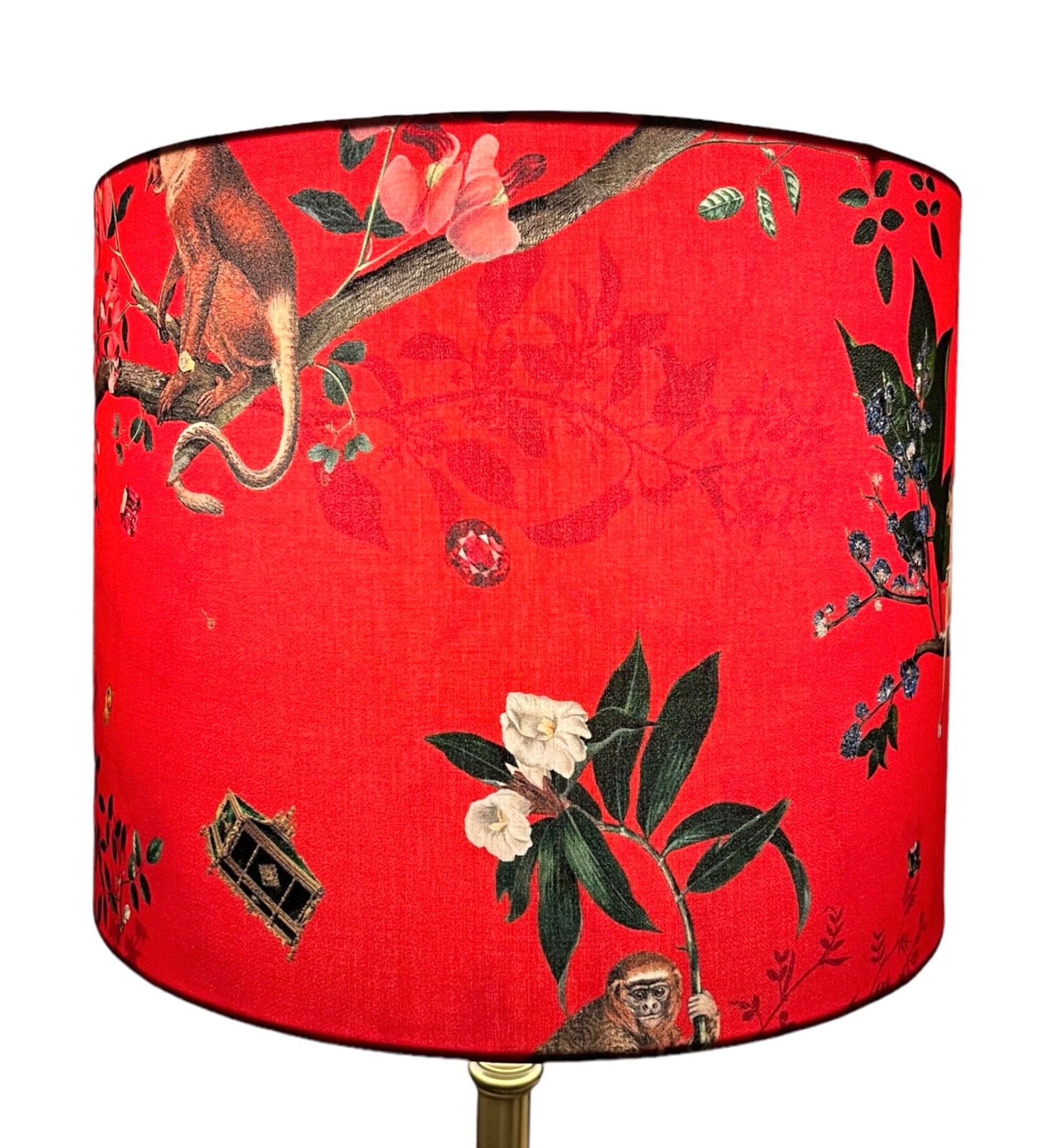 Lampshade Drum Lampshade Monkey Lamp Shade Unique Lampshade Hand Made ...