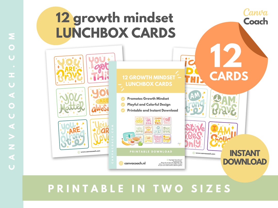 Downloadable 12 Lunchbox Cards for Children - Playful and Colorful ...