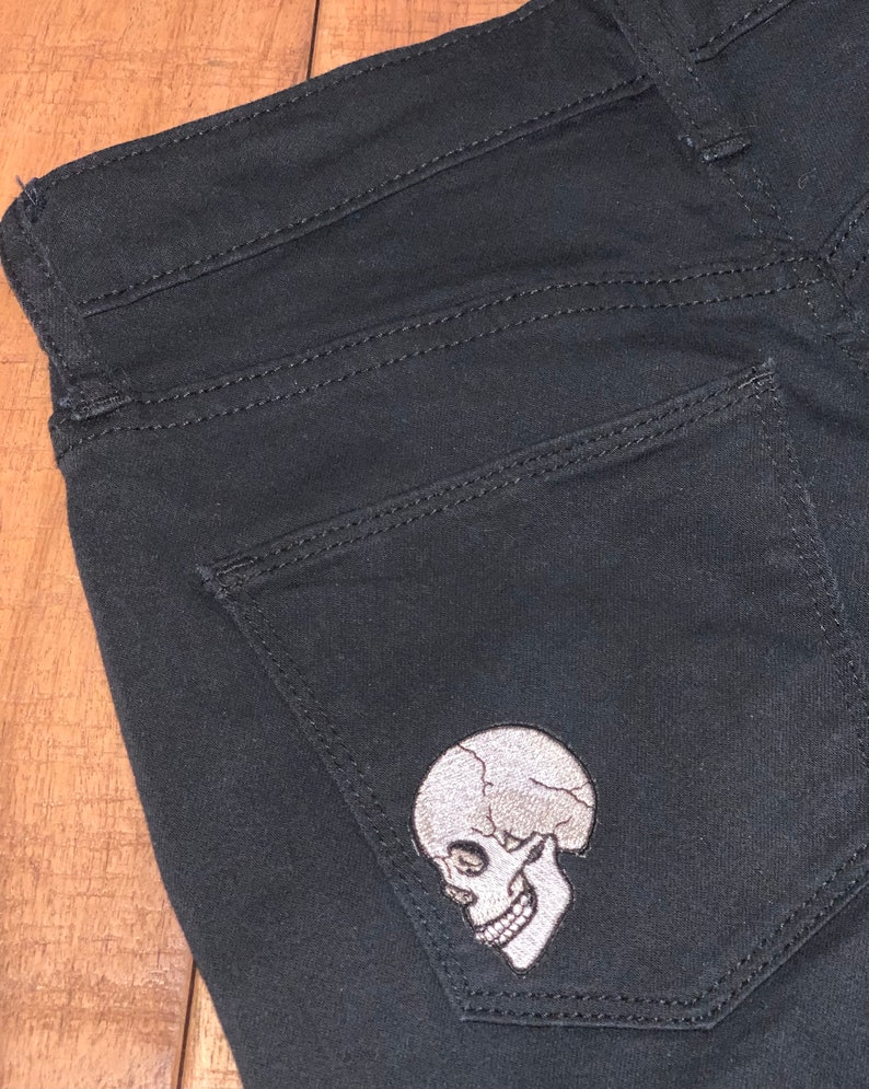 Skull Embroidery Patch - Etsy