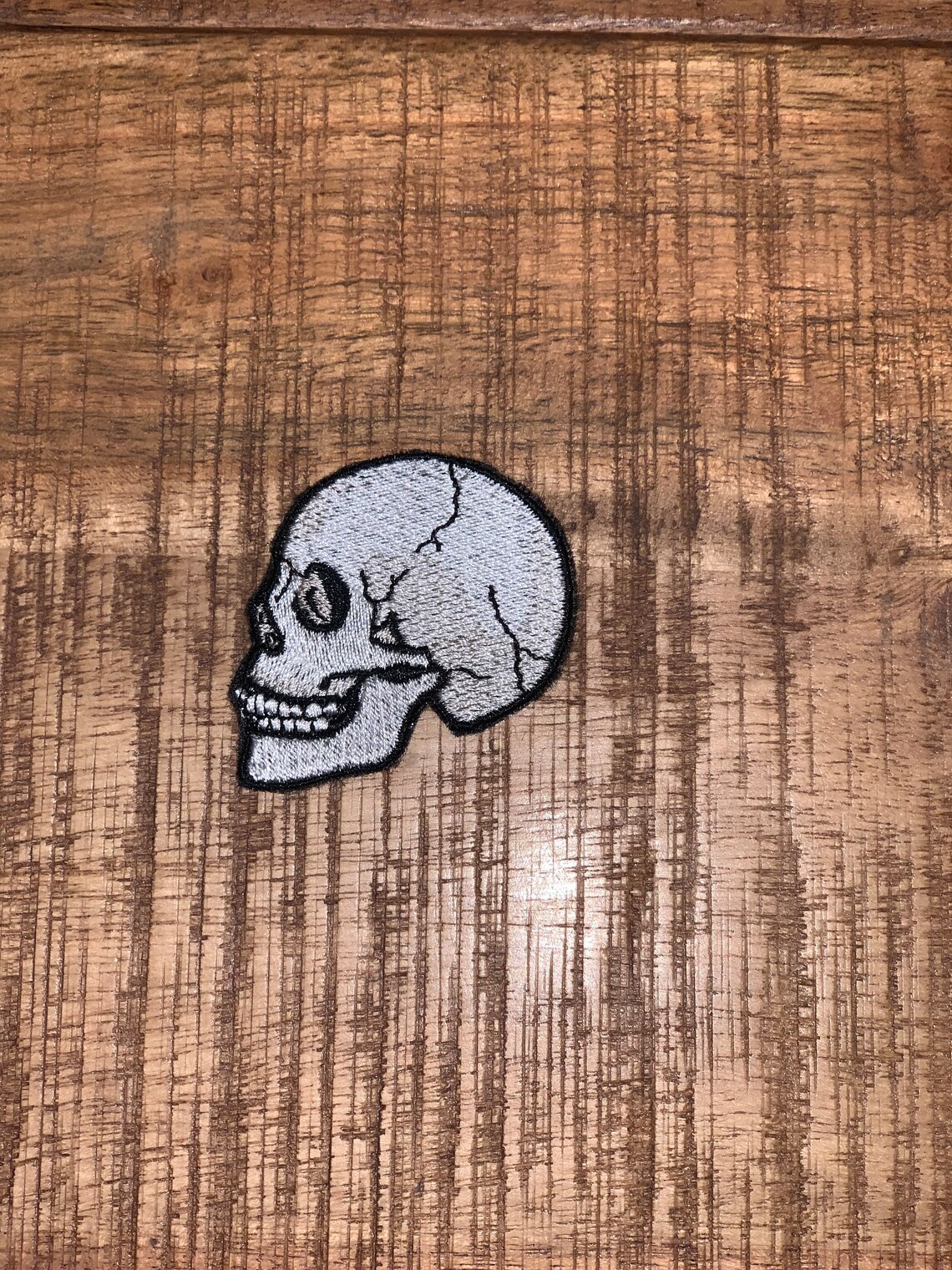 Skull Embroidery Patch - Etsy
