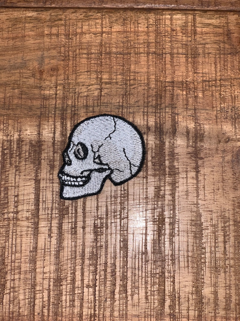 Skull Embroidery Patch - Etsy
