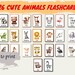 26 Cute Animal ABC Flashcards, Montessori Flash Cards, Pre-school and ...