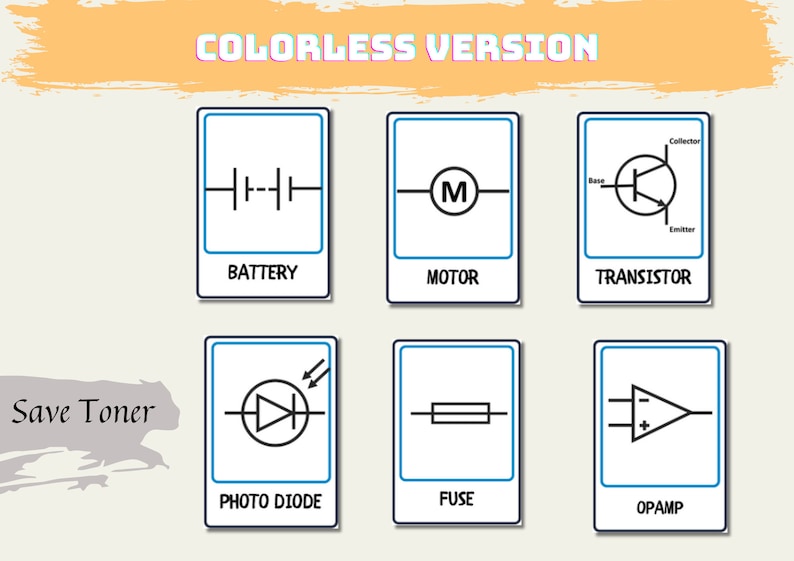 Electrical & Electronic Symbol Flashcards | Vocational Education ...