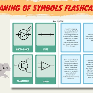 Electrical & Electronic Symbol Flashcards | Vocational Education ...