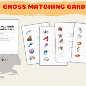 40 Sea Animals Flashcards | Montessori Flashcards | Ocean Animals ...
