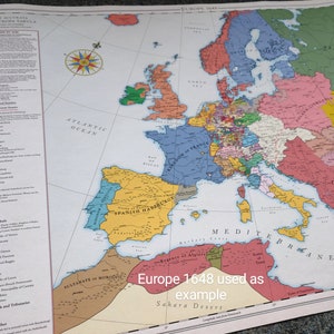 Europe 1799, Historical Map - Etsy