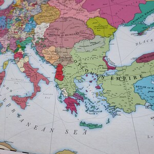 Europe 1444, Historical Map - Etsy