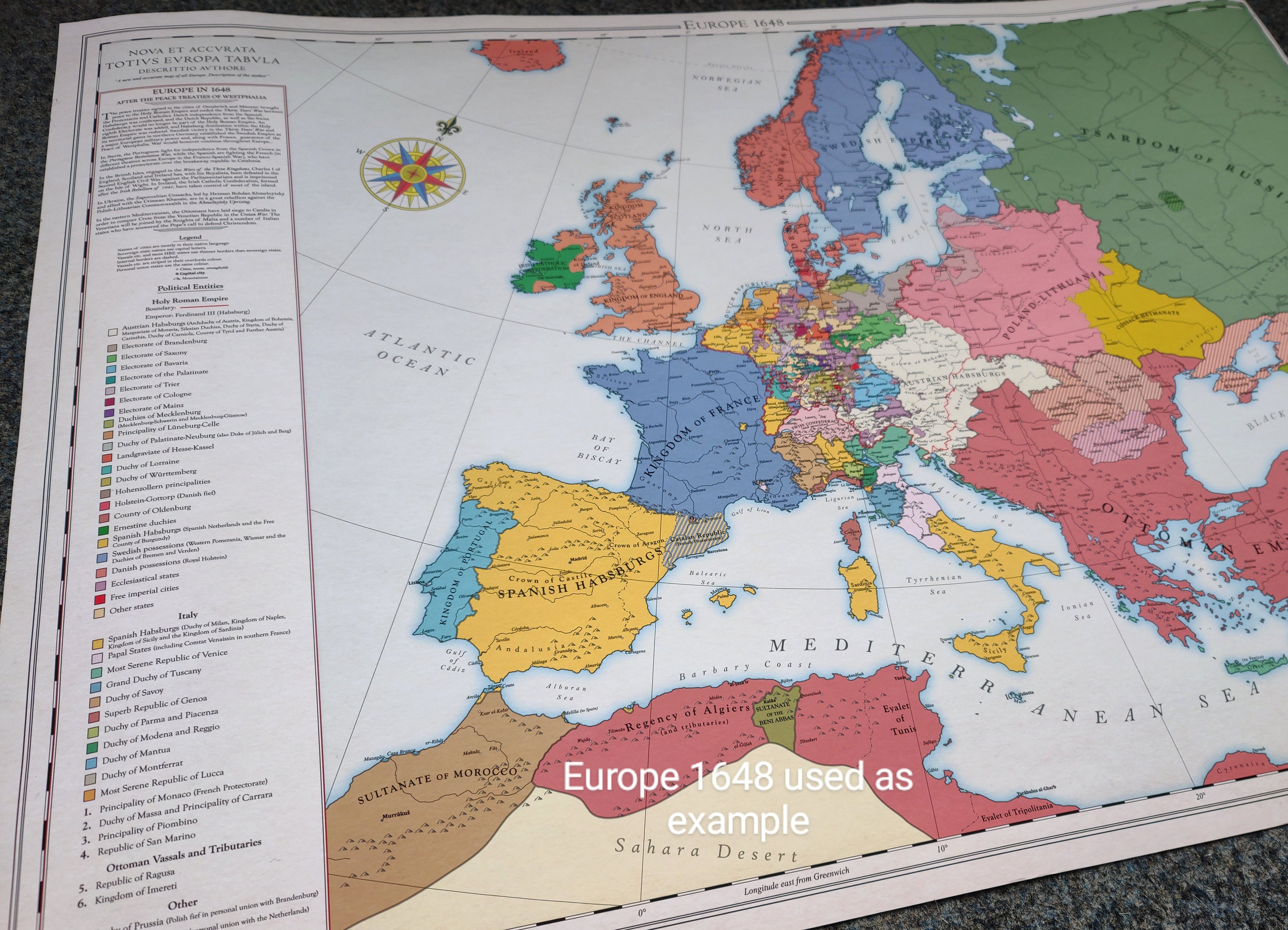 Europe 1815, Historical Map - Etsy