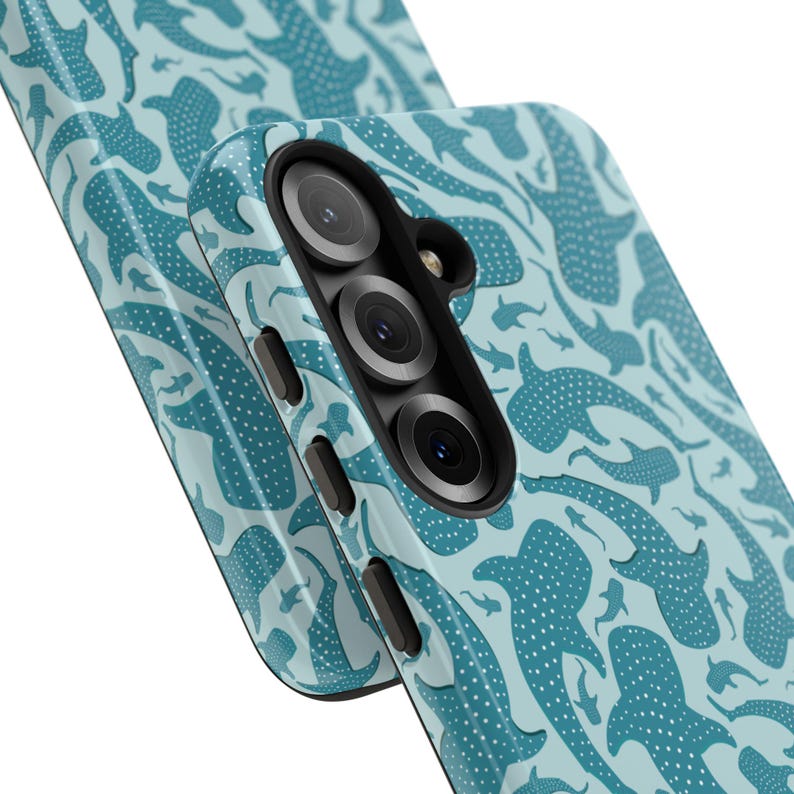 Whale Shark Phone Case: Ocean Coral Reef Design - Etsy
