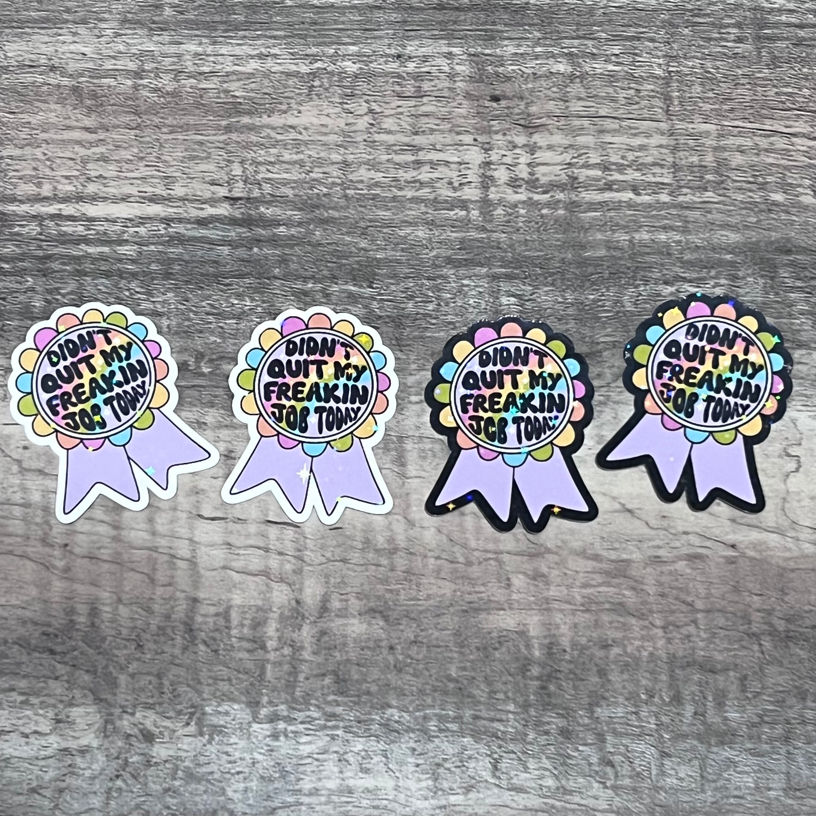 Holographic Motivational Ribbon Sticker Kawaii Laptop - Etsy