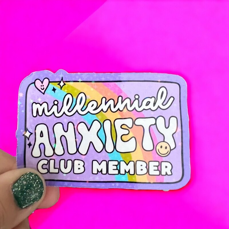 Anxiety Sticker - Etsy