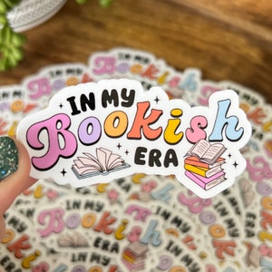 In My Bookish Era Sticker L Bookworm Sticker | Bibliophile Sticker ...