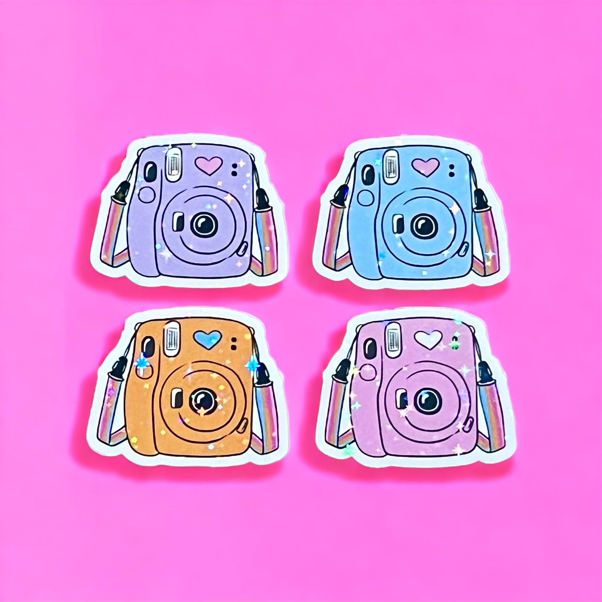 Holographic Mini Instant Camera Sticker Kawaii Retro Sticker - Etsy