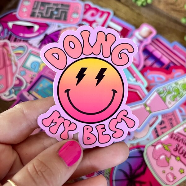 Purple and Pink Aesthetic Stickers - Etsy