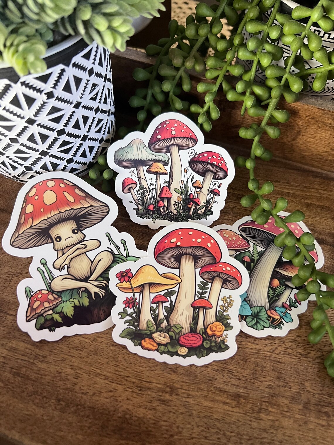 Mushroom Sticker Pack Laptop Kindle Journal Stickers - Etsy