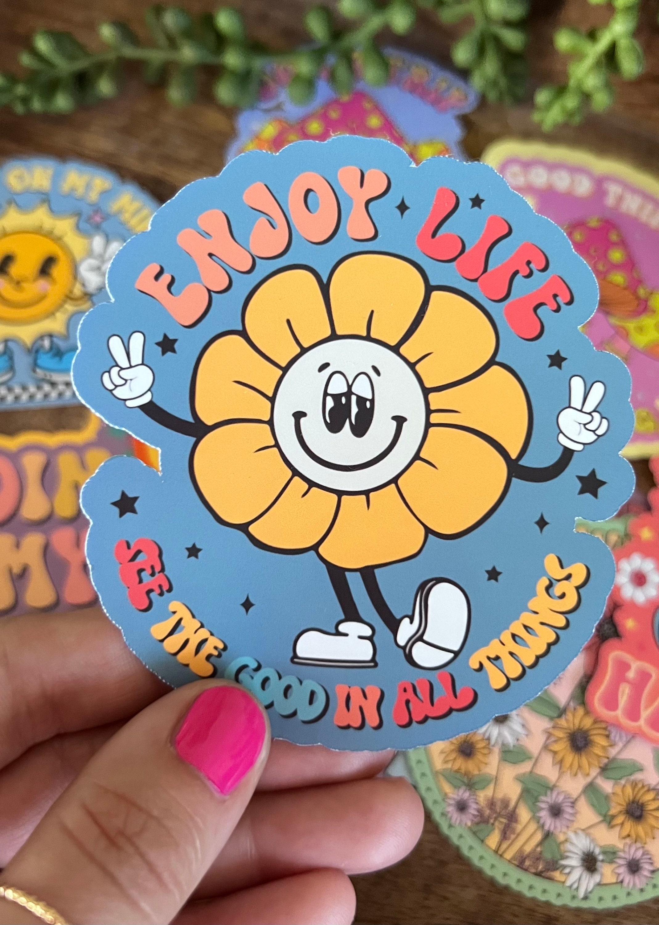 10 Piece Retro Groovy Sticker Pack Groovy Characters - Etsy