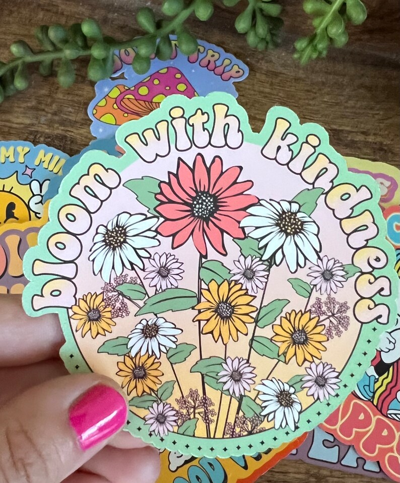 10 Piece Retro Groovy Sticker Pack Groovy Characters - Etsy