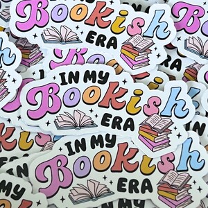 In My Bookish Era Sticker L Bookworm Sticker | Bibliophile Sticker ...