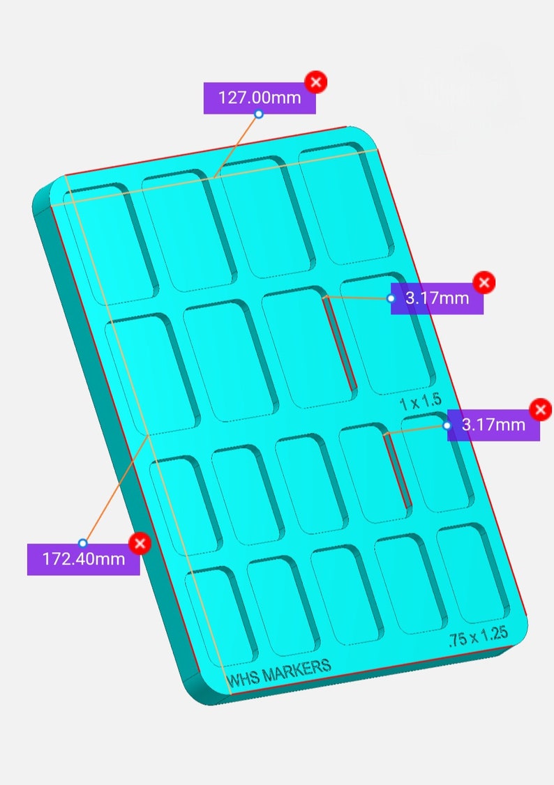 Silicone Mold for Xray Markers. Two Different Sizes in One Mold - Etsy