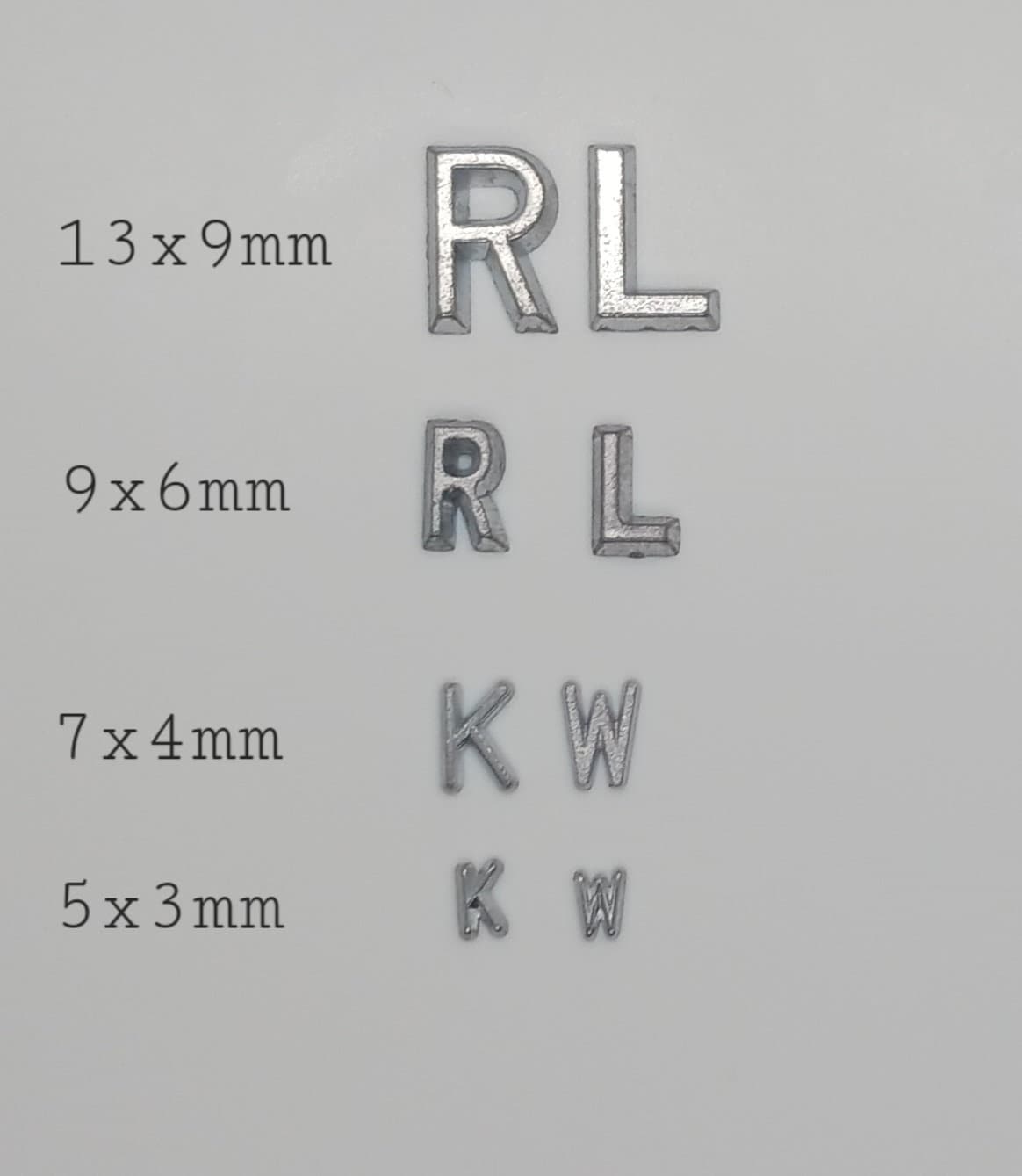 Lead Letters, Sold in Quantities of 2s & 3s, Diy Lead Letters, X-ray ...