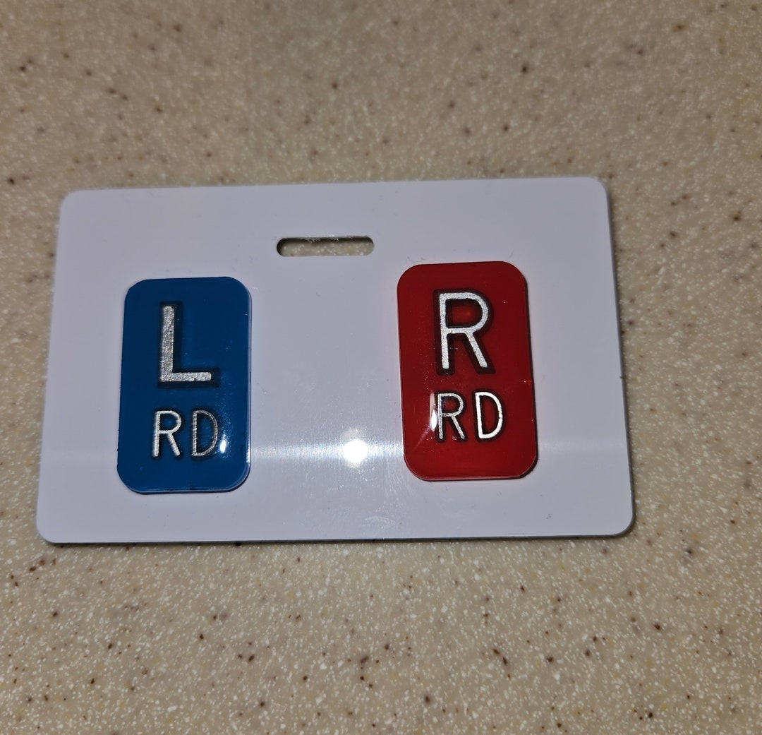 Red and Blue Rectangle X-ray Markers, Rad Markers, Markers, Lead ...