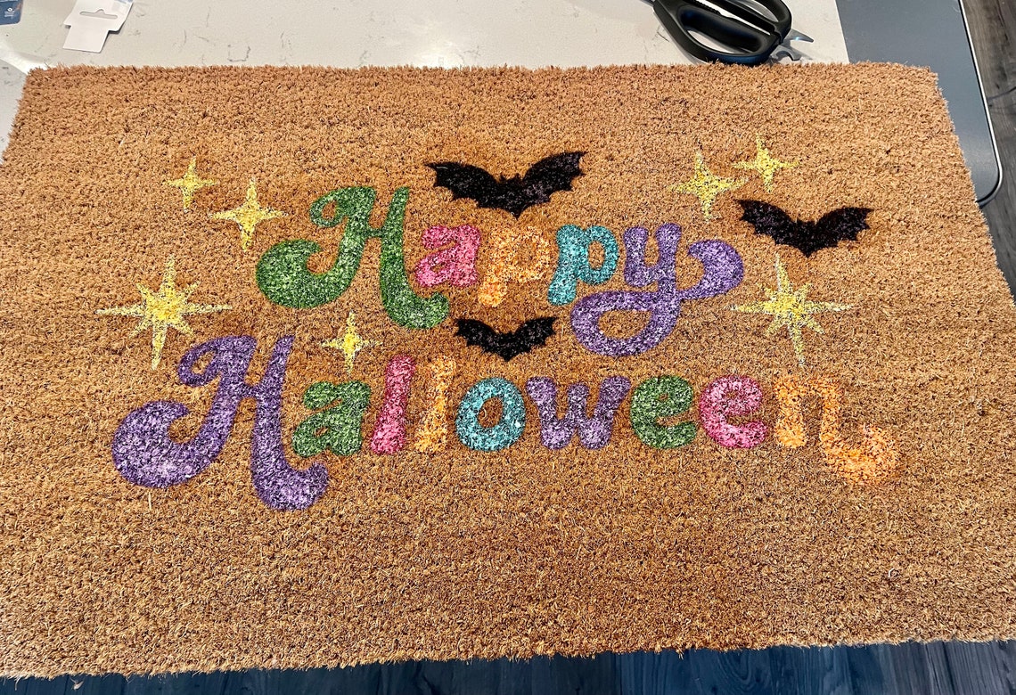 Custom Halloween Door Mat - Etsy