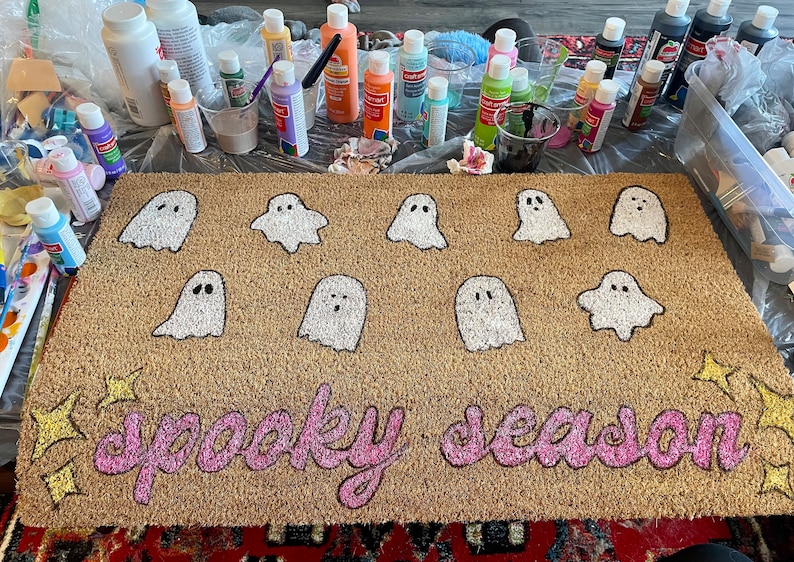 Custom Halloween Door Mat - Etsy