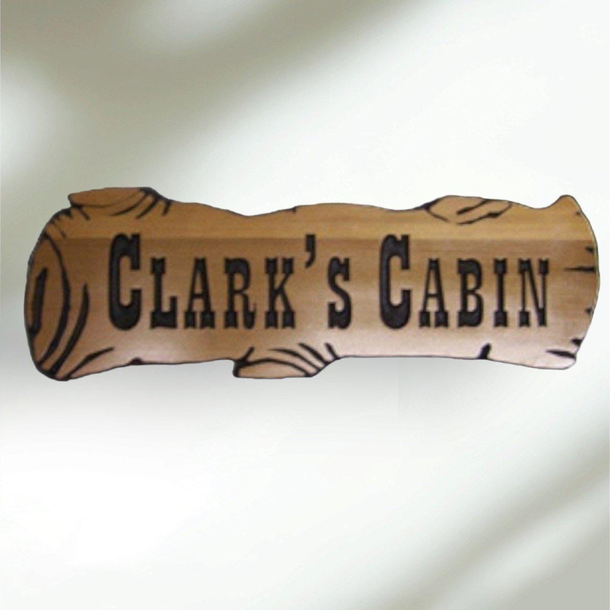 Wood Carved Log Sign Custom Wood Signs Address Home Ranch RV Camping ...