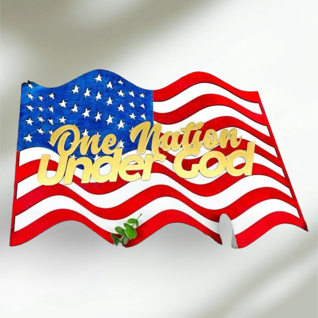 Sign Plaque Featuring the 3D Layered US Wavey Flag Awesome Gifts - Etsy