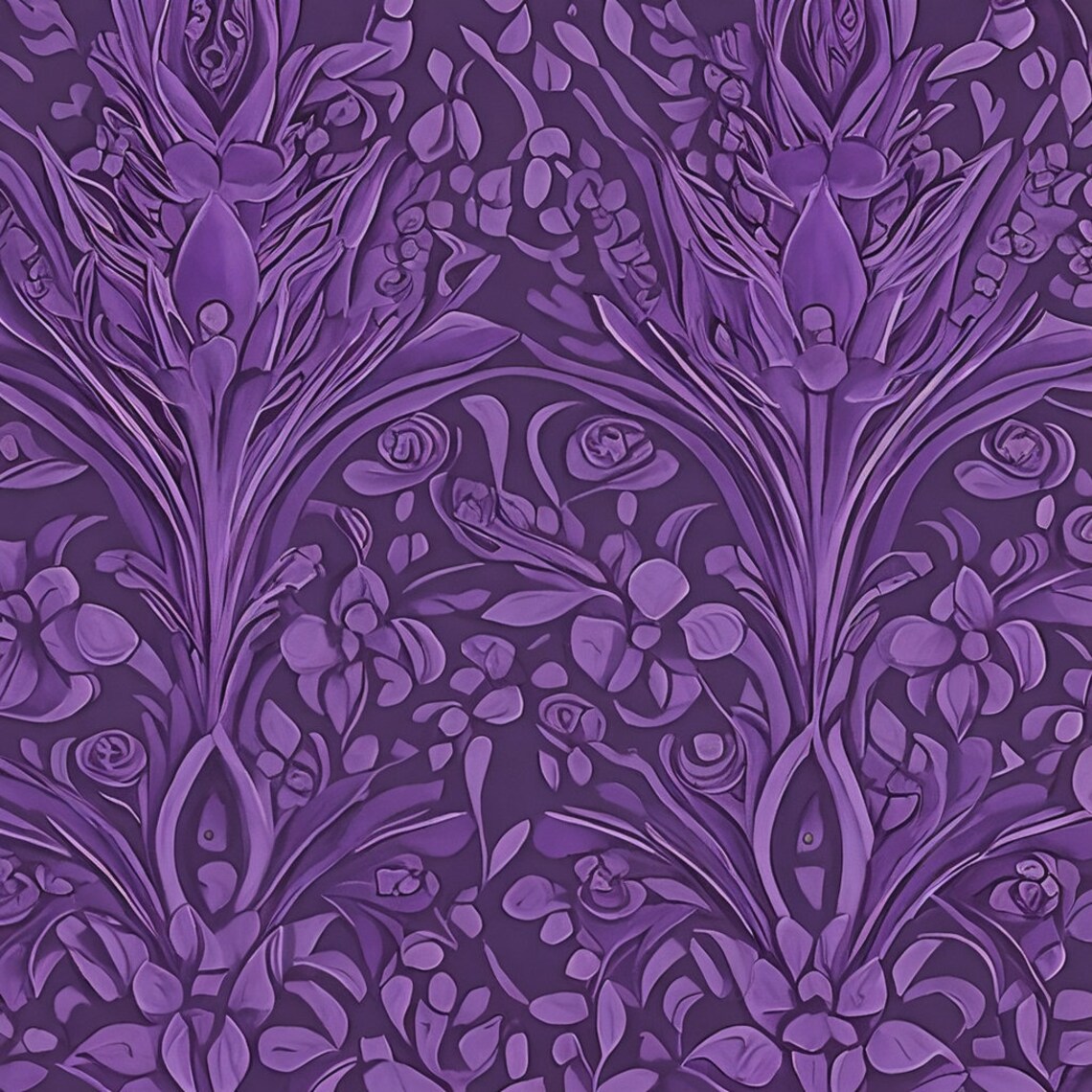 Elegant Purple Floral Patterns: Seamless Beauty for Creative Projects ...
