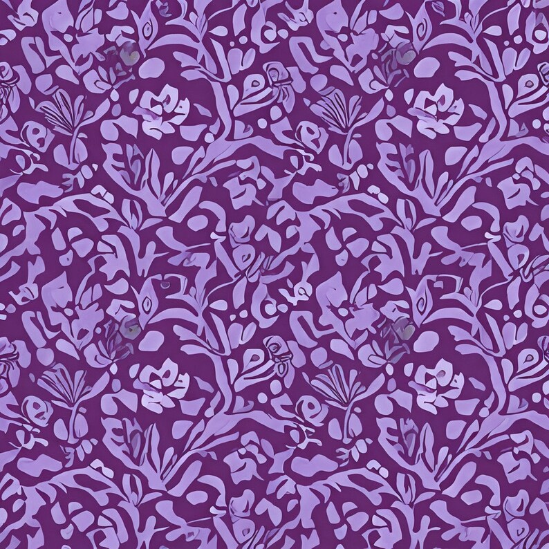 Elegant Purple Floral Patterns: Seamless Beauty for Creative Projects ...