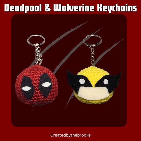 Deadpool and Wolverine Keychain - Etsy