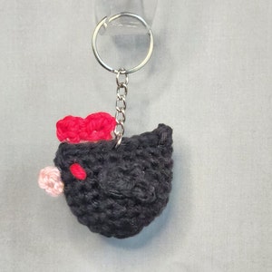 Stardew Valley Chicken Crocheted Keychain - Etsy
