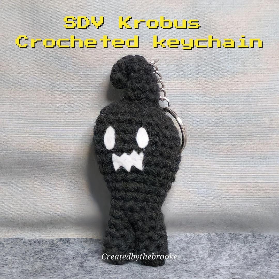 SDV Krobus Crocheted Keychain - Etsy